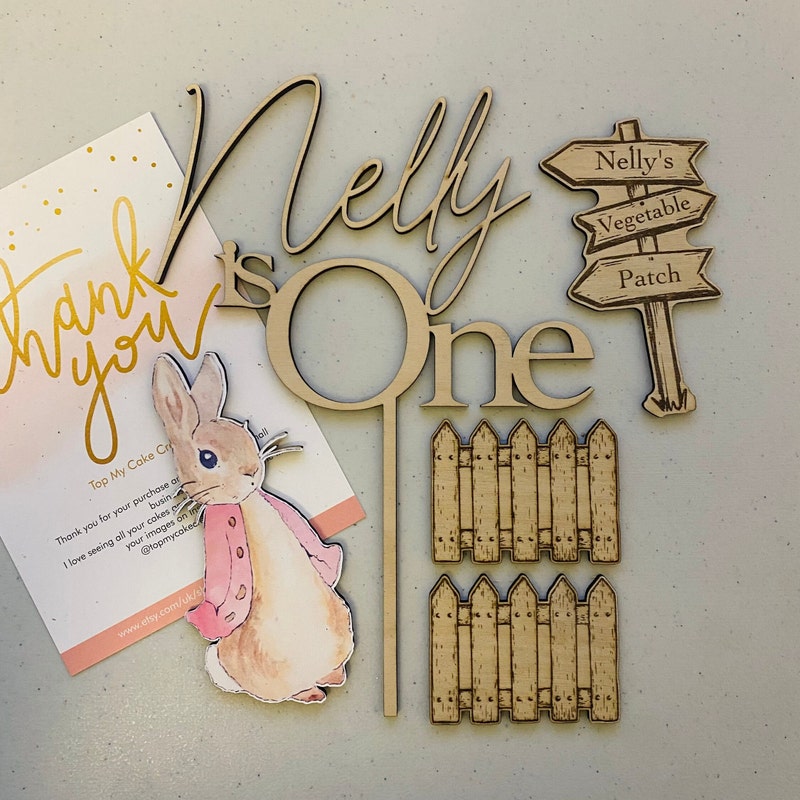 Peter Rabbit Cake Topper - Etsy