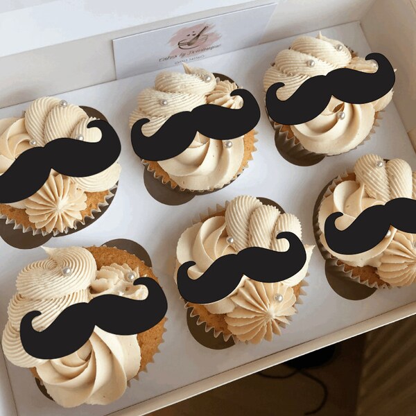 Mustache Cupcake Topper - Etsy