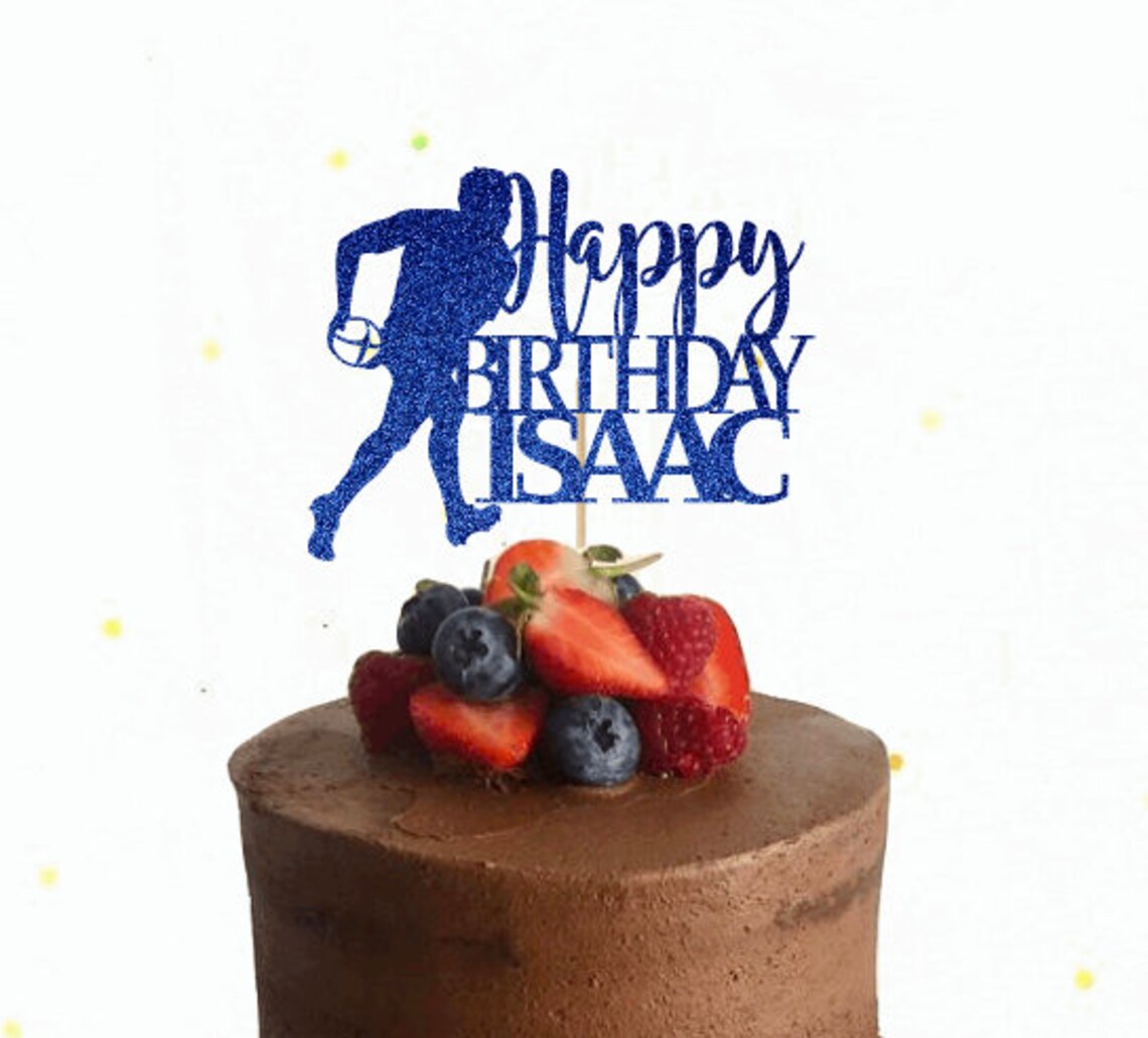 Rugby Cake Topper Personalised NAME | Etsy
