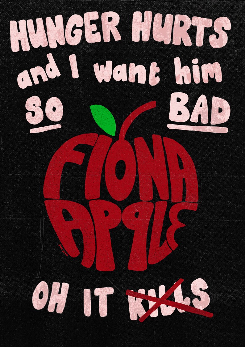 Fiona Apple Paper Bag A4 Poster Print Etsy