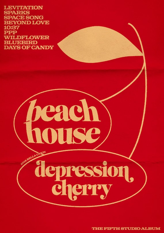 Beach House depression Cherry A4 Poster Print - Etsy UK