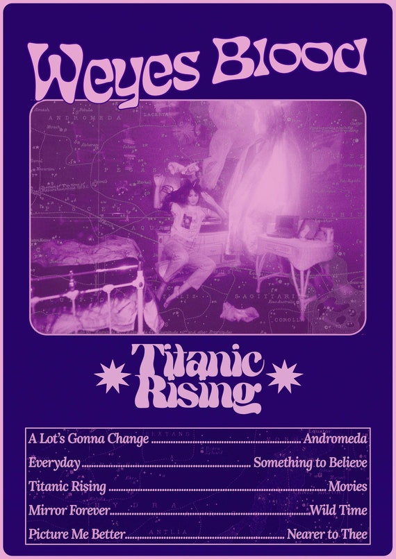 Weyes Blood 'titanic Rising' A4 Poster Print - Etsy
