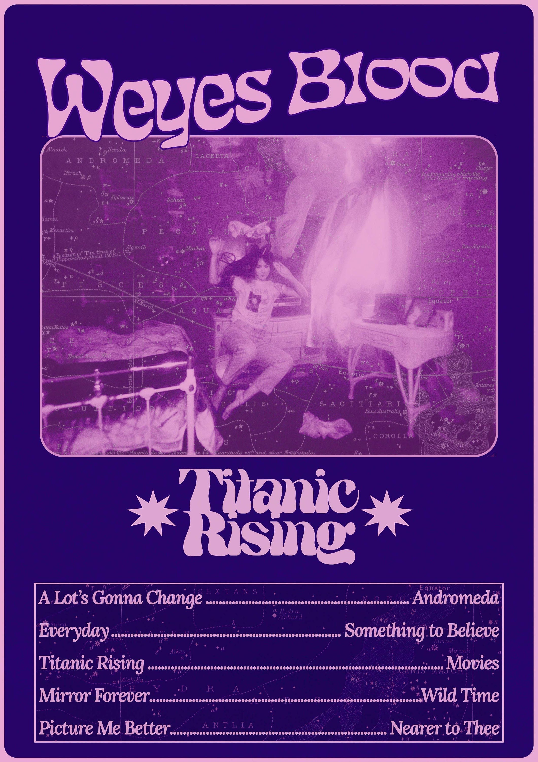 Weyes Blood 'titanic Rising' A4 Poster Print - Etsy