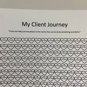 Counselling Clinical Psychologist Client Hours Tracker Countdown ...