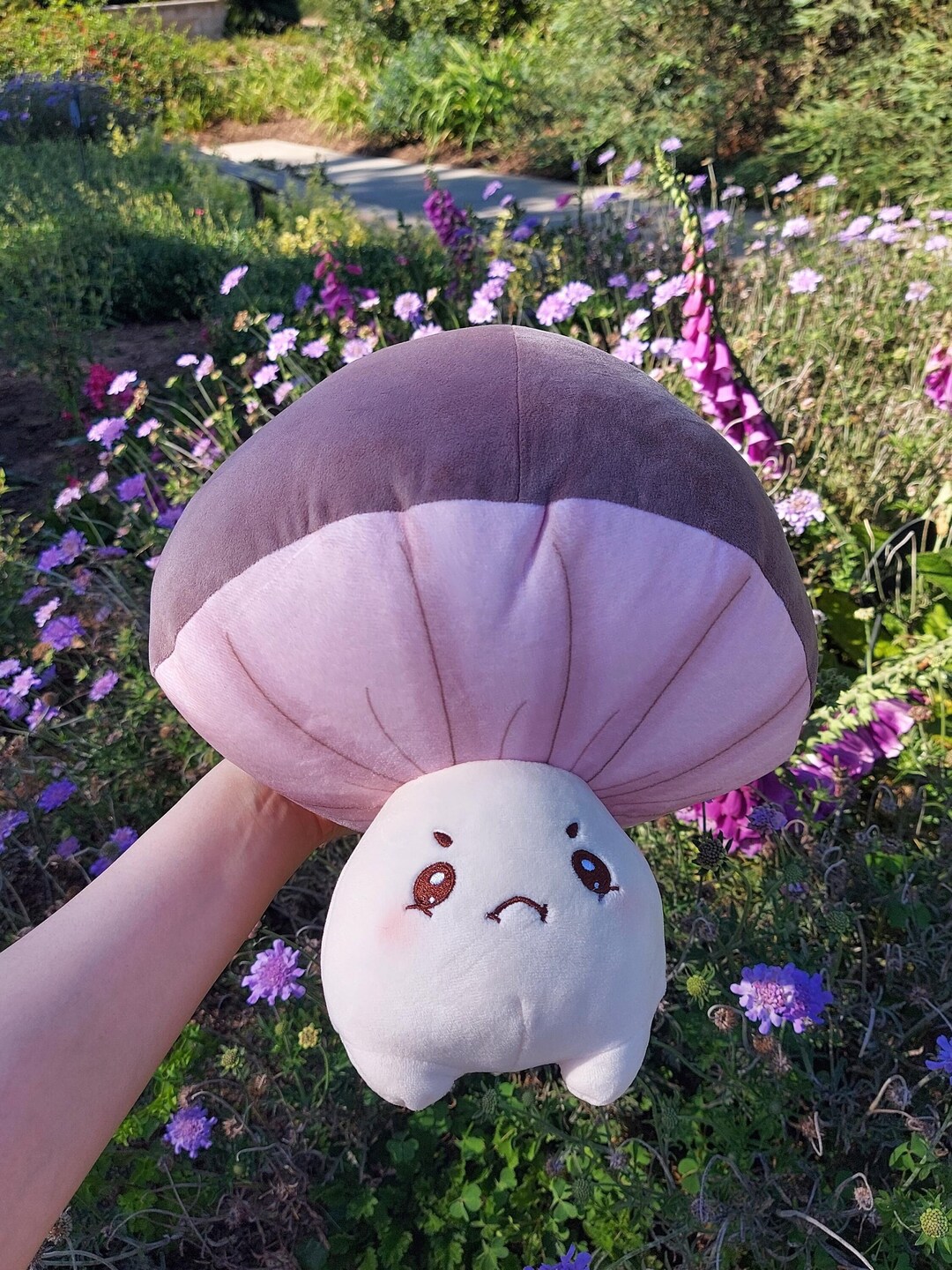 Cute Cottagecore Mushroom Plushie | Angsty Face Soft Pillow | Fairycore ...