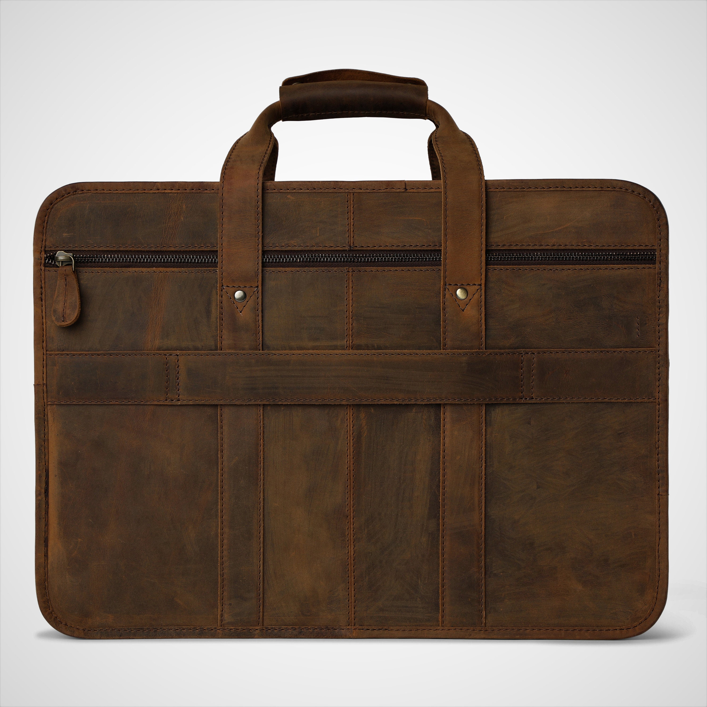 Handmade in Canada Montosu Full Size Genuine Leather Laptop Bag ...