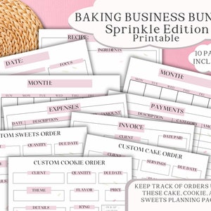 Baking Bundle Sprinkle Edition Printable Planning • Cookie Planner ...