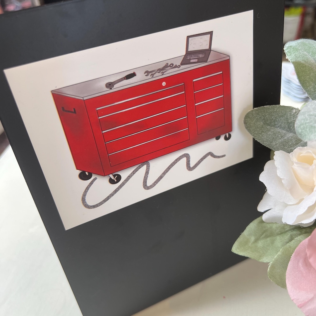 Red Tool Box Magnet 3.5”x5” Gift for Mechanic - Etsy