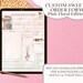 Pink Floral Custom Sweets Order Form, Planner Page, Printable, Digital ...