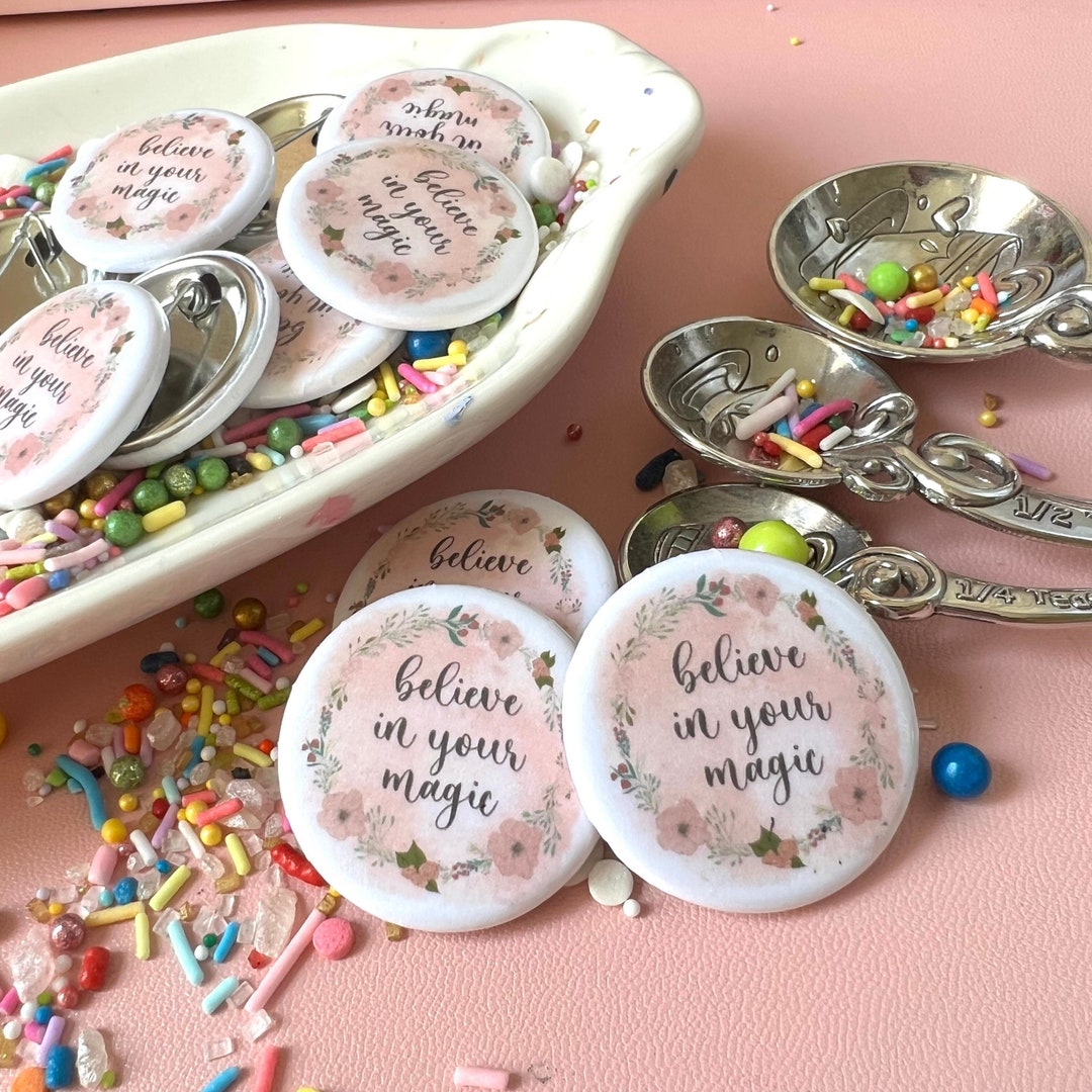 Botón de corona floral botón Pinback 1.25 x1.25 - Etsy España