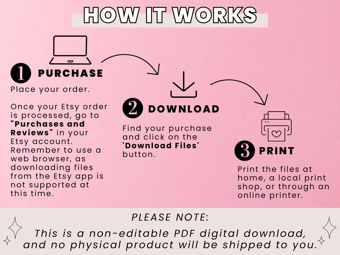Custom Sweets Order Form, Sprinkle Edition, Planner Page, Printable ...