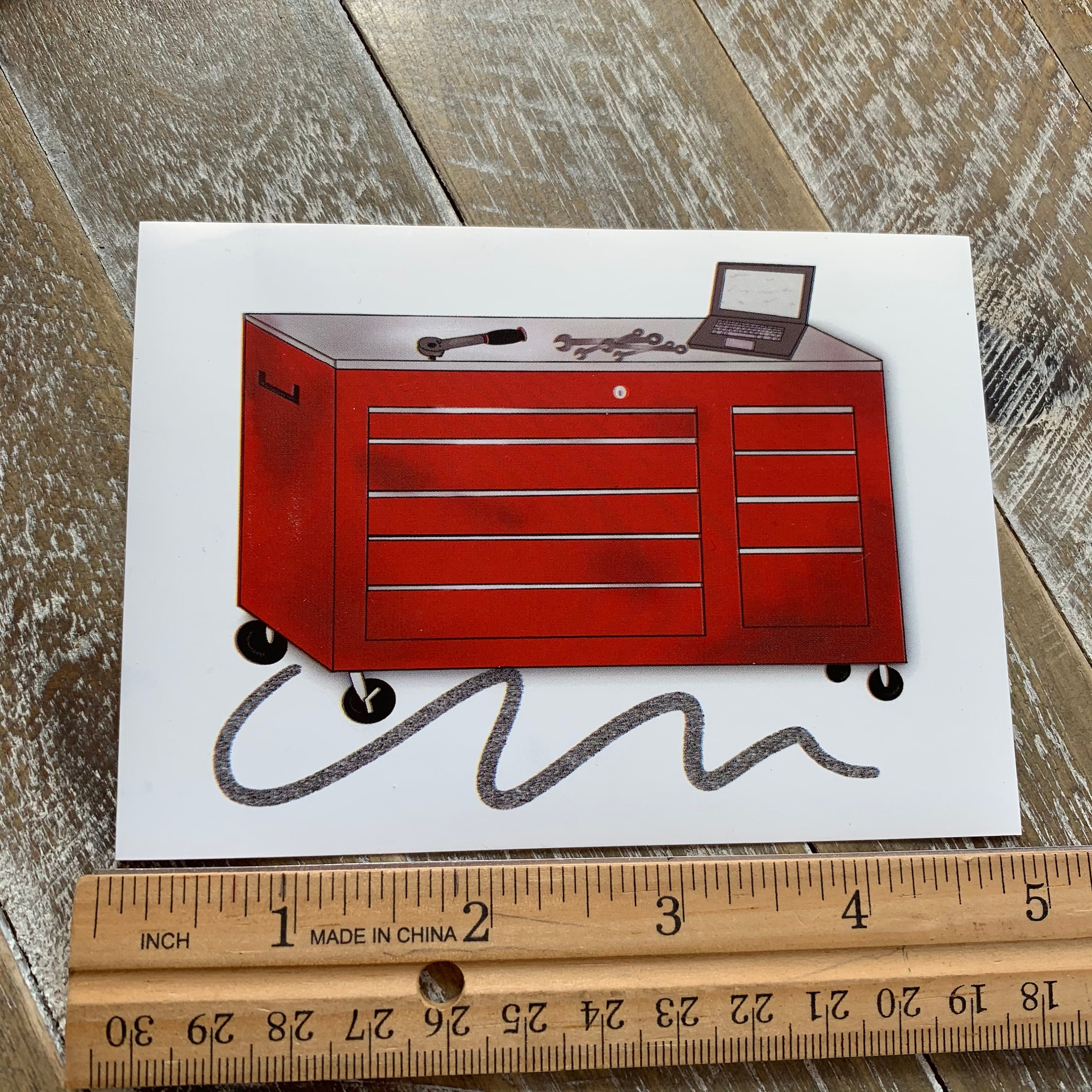 Tool Box Magnet Red Tool Box 3.5x5 | Etsy
