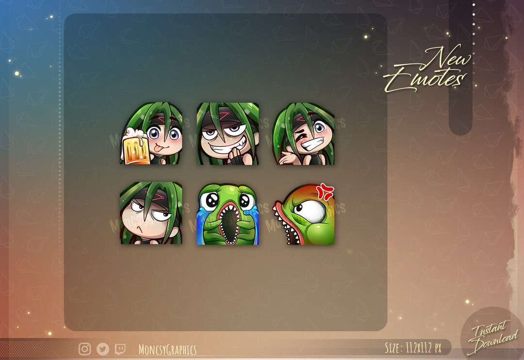 Cute Twitch Emotes / Twitch Sub Emote / Anime, Manga Emotes, Envious ...