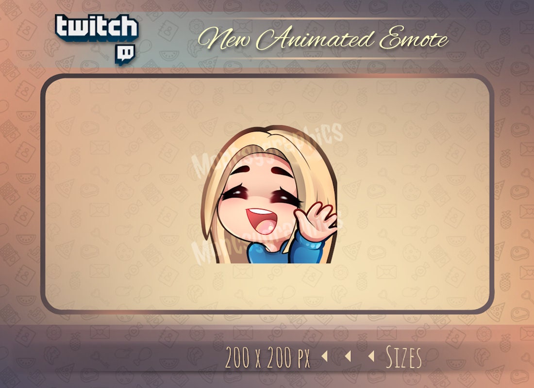Animated Chibi Girl Hi Emote / Chibi Girl Hi Animated Twitch Emote ...