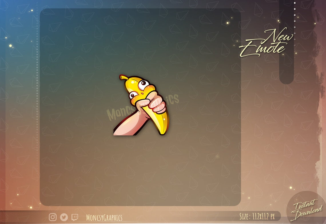 Twitch Cute Banana Emotes for Streamers / Kawaii Banan Emote - Etsy Canada