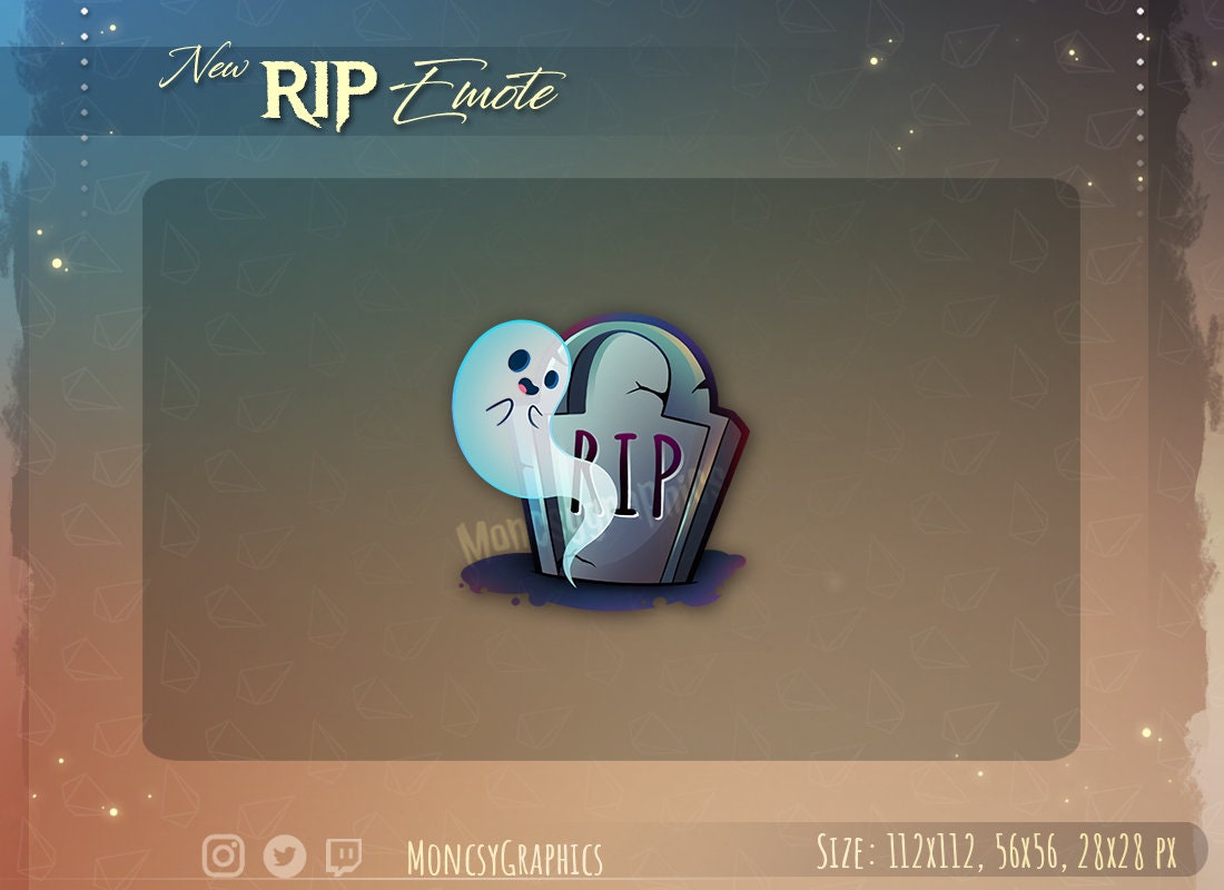 Twitch Halloween Rip Sub Cheer Emotes / Halloween Emotes for Streamers ...