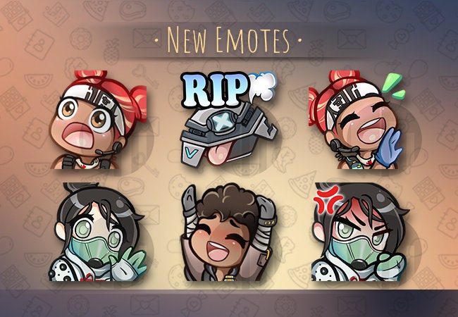 Crypto Apex Legends Discord and Twitch emotes Twitch emotes Cute chibi ...