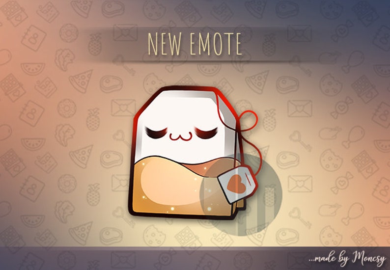 Tea Filter Twitch Emote / Tea Twitch Emote for Your Stream / | Etsy Ireland