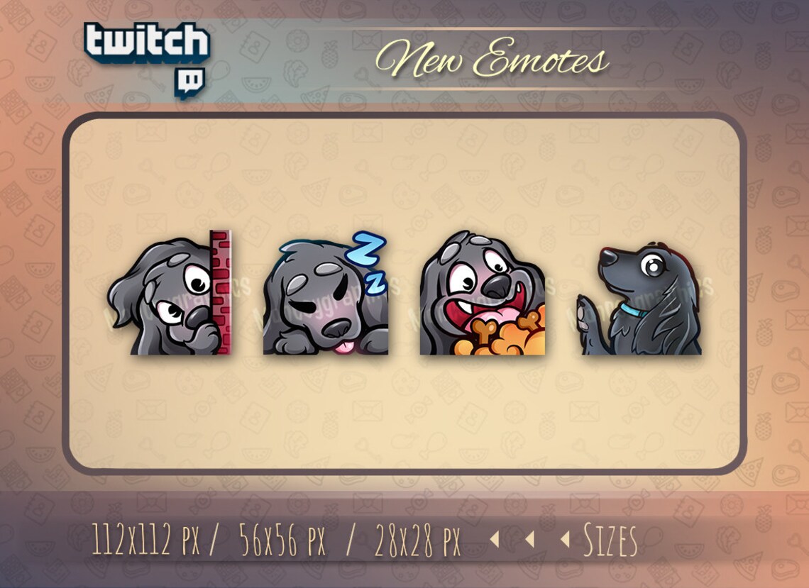 Twitch Dog Emotes / Cute Chibi Dog Emotes for Streamers / for Twitch ...