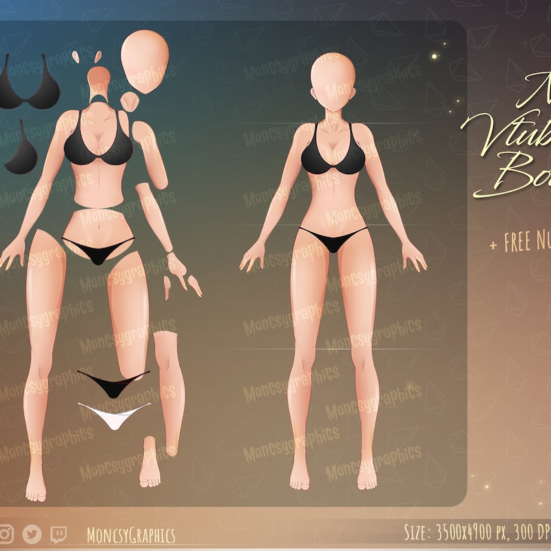 Vtuber Model Base Template - Etsy