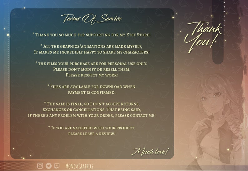 Vtuber Character Model Body / .PSD / Live2d Full Body Model / Female ...