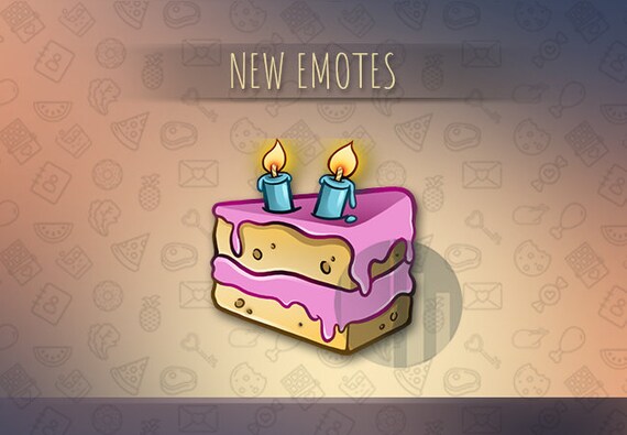 Twitch Cake Emote /twitch Kawaii Cake Emote for Streamers / | Etsy ...