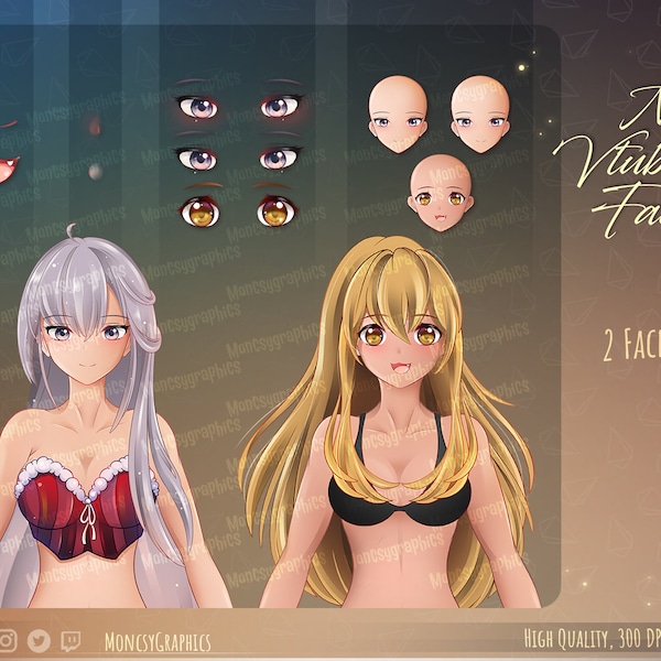 Face Set Vtuber - Etsy