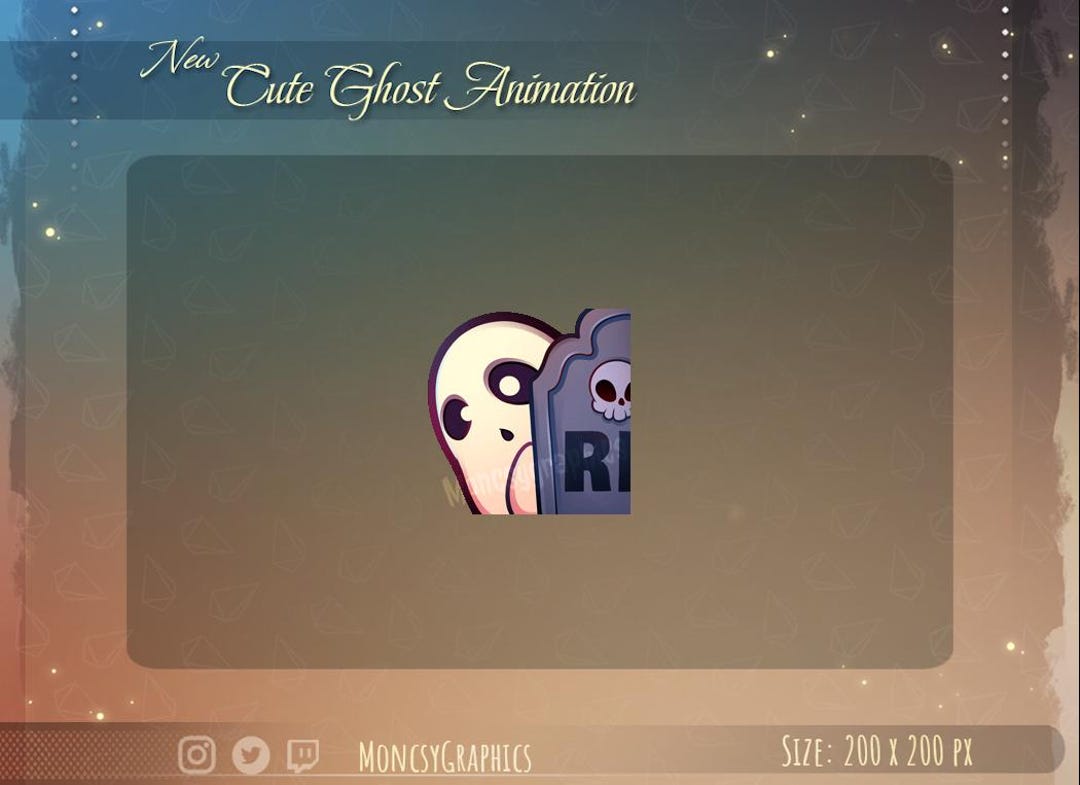 Animated Lurk Ghost Emote (digital Download), Halloween Animation - Etsy