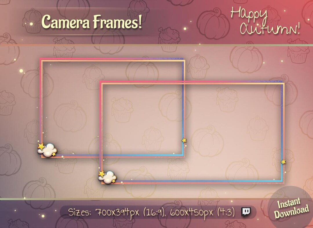 Webcam Overlay / Webcam Frame - Valentine's Day Webcam Frame / Cute ...