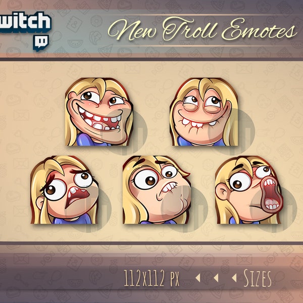 Twitch Troll Emotes - Etsy