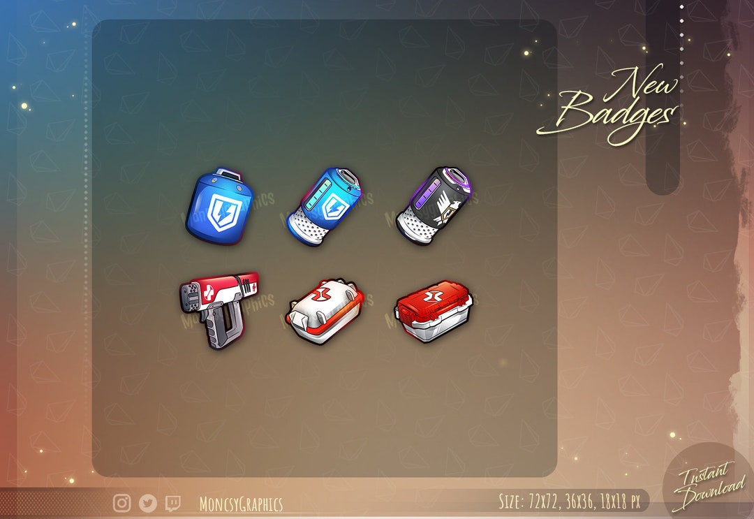 Twitch Badges / Badges for Streamers / Streamer Twitch Sub and Cheer ...