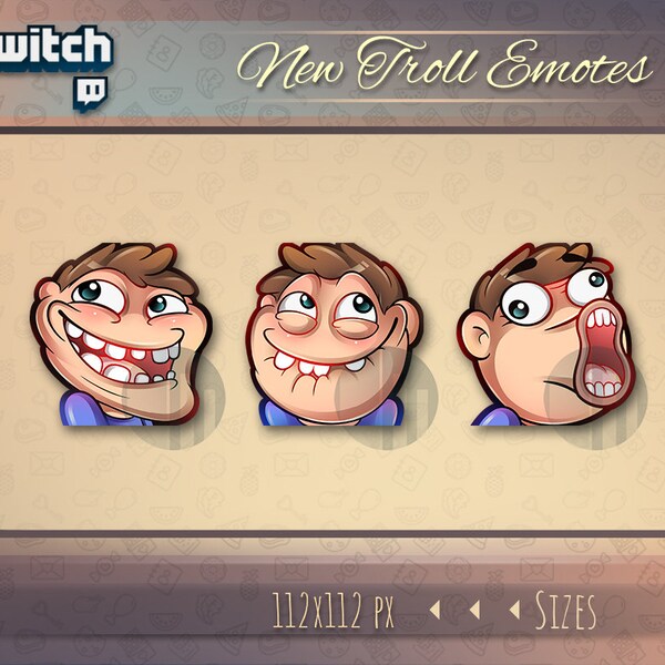 Twitch Troll Emotes - Etsy