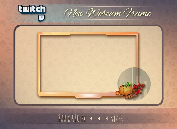 Webcam Overlay / Webcam Frame Autumn Webcam Frame / Cute - Etsy