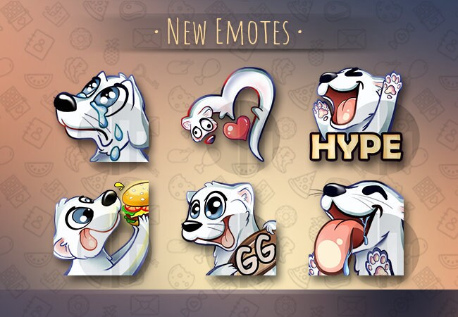 Twitch Sub Emotes // Cute Chibi Emotes for Streamers / Animal - Etsy