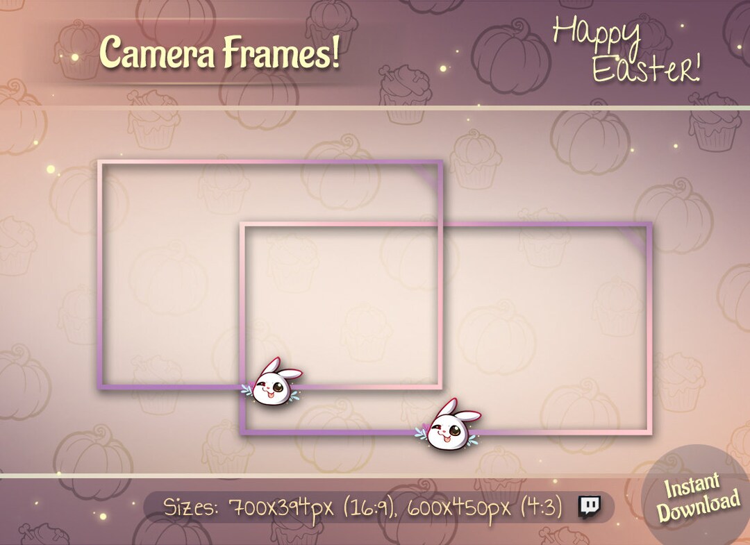 Webcam Overlay / Webcam Frame - Autumn Webcam Frame / Cute Custom ...