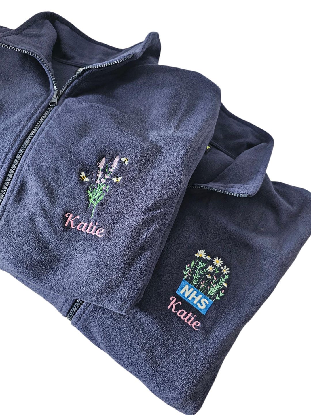 Embroidered Work Fleece ALL DESIGNS Nurse Jacket Midwife Jacket Student ...