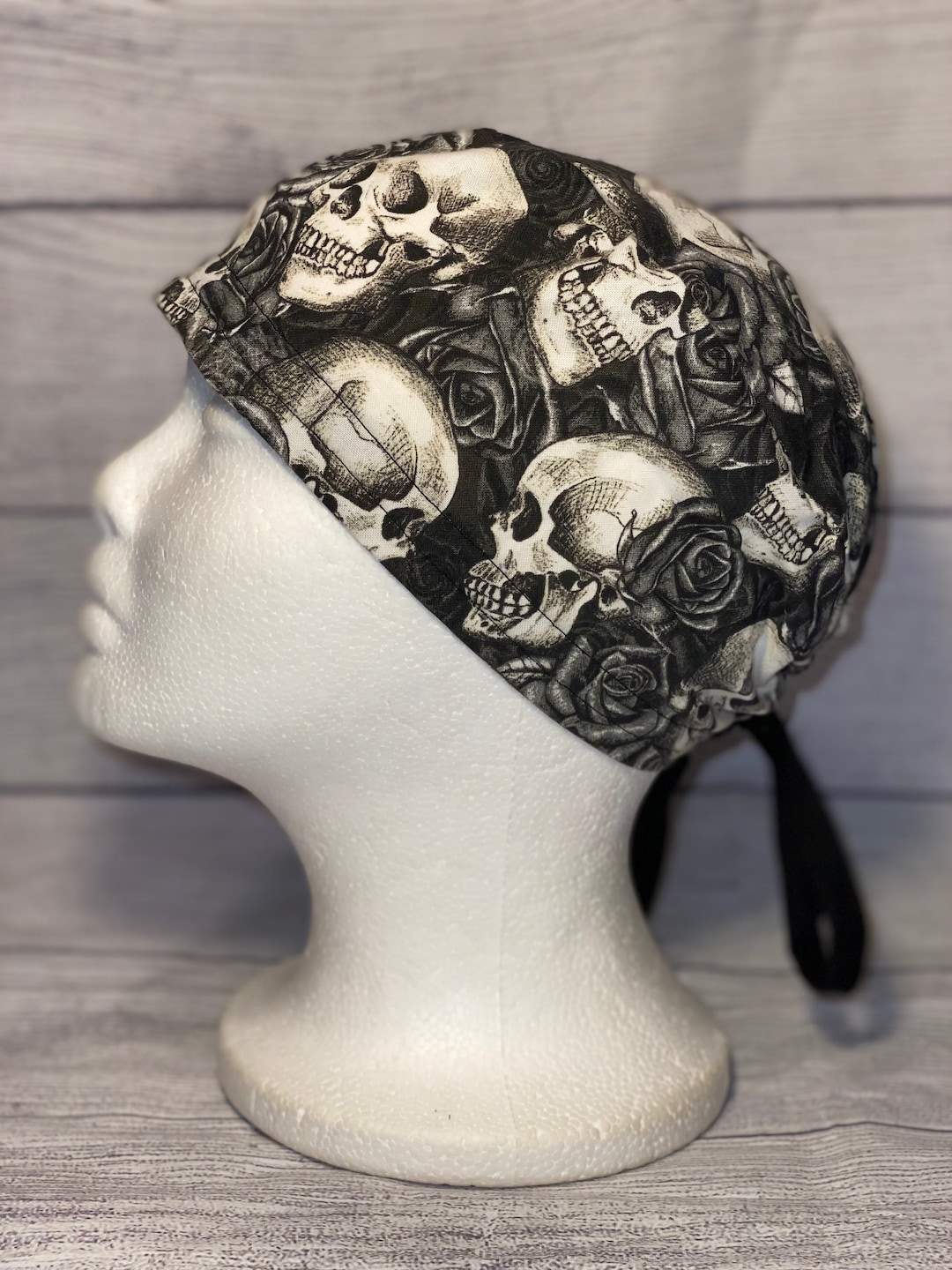 Halloween Skulls and Roses/ Scrub Hat/ Unisex/ Surgical Scrub - Etsy
