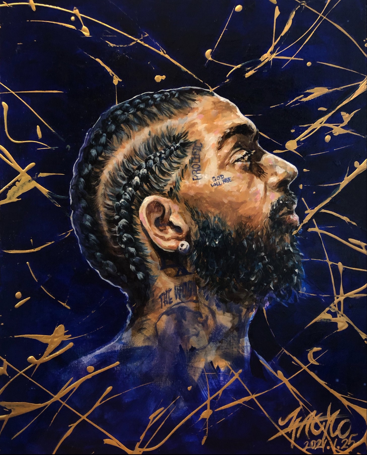 Nipsey Hussle Portrait - Etsy