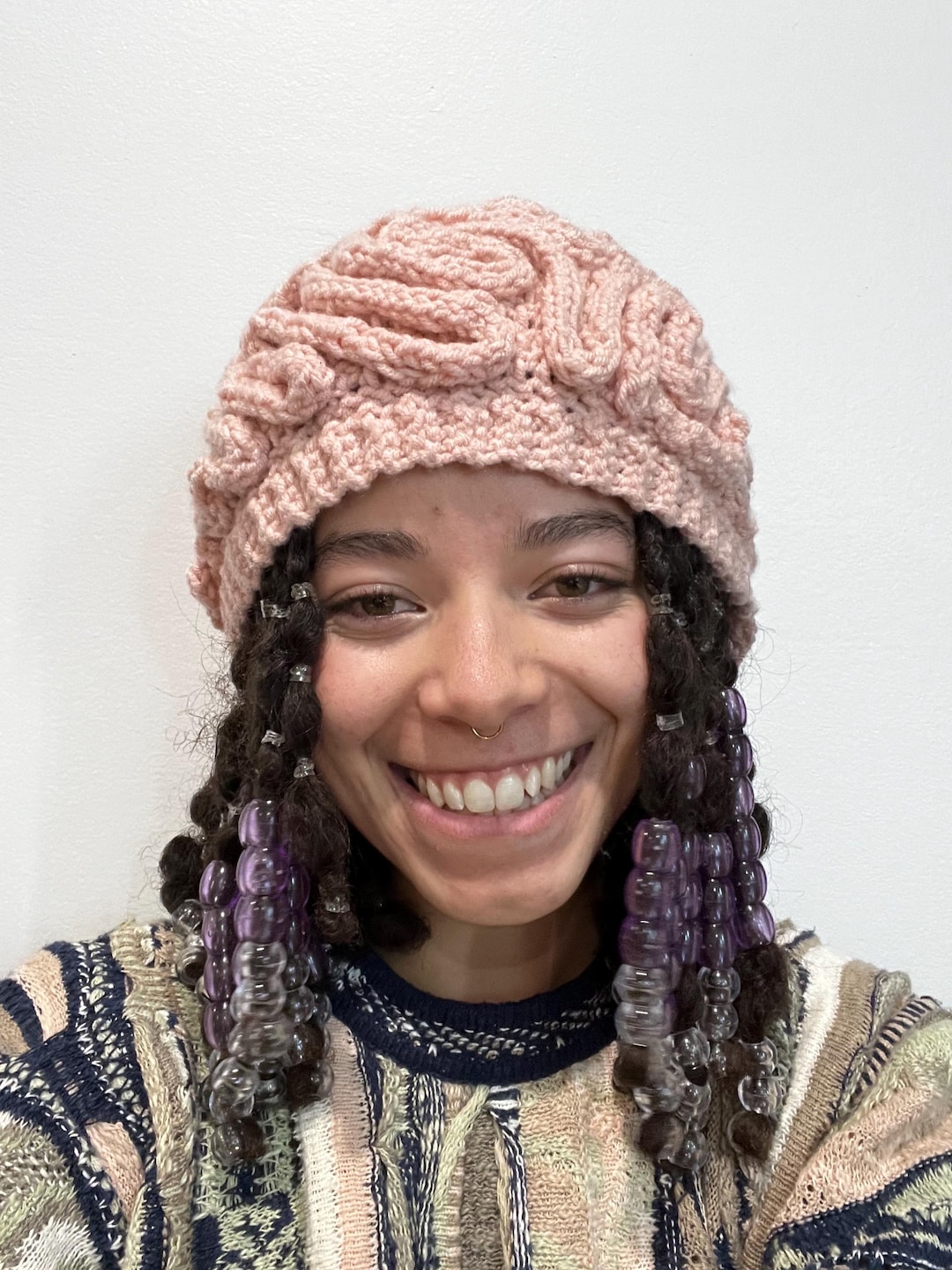 Crochet Brain Beanie | Thinking Cap | Brain Hat | Brain Cap | Made to ...