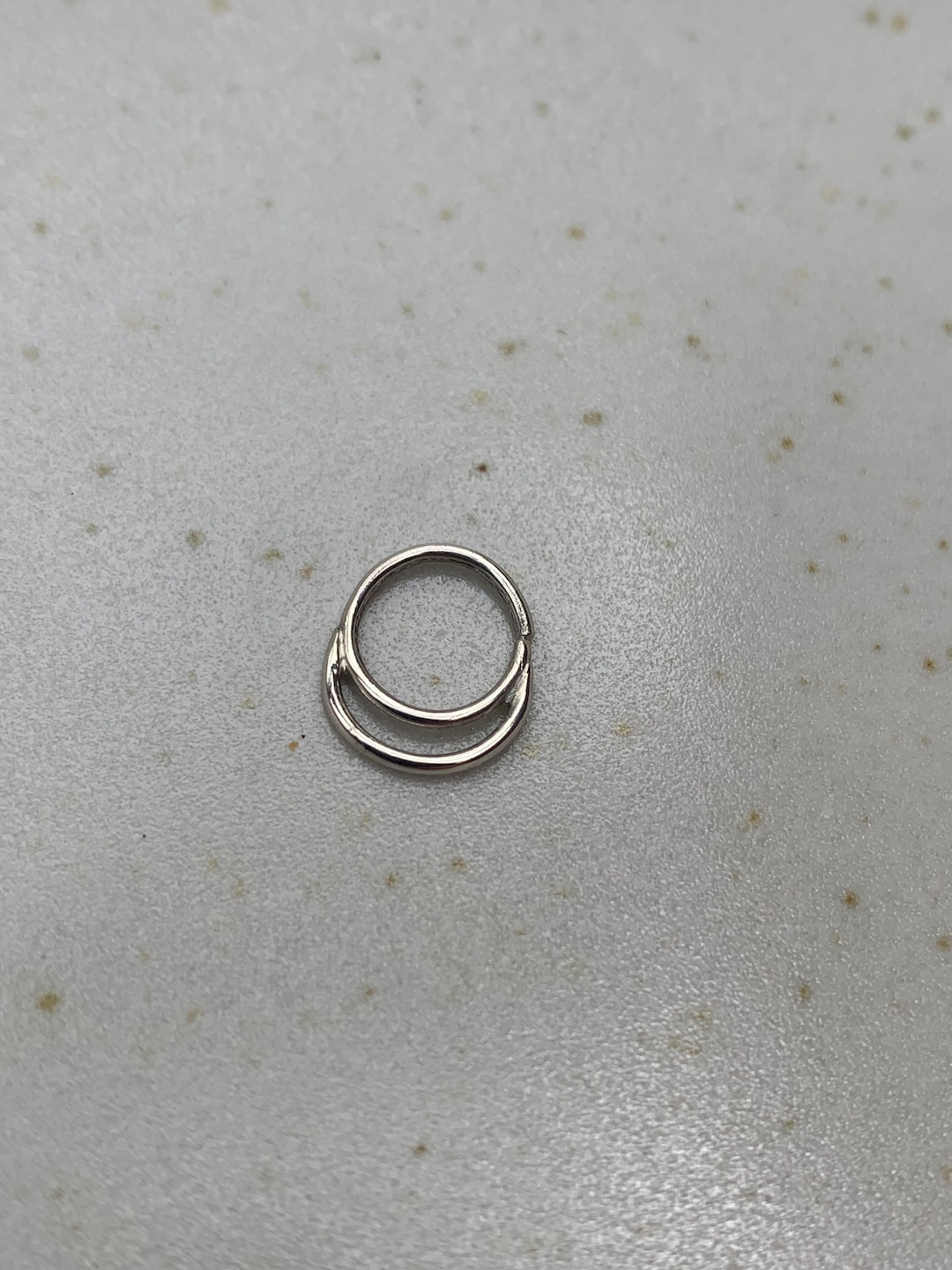 Crescent Moon Piercing MOON Silver (gold-plated) - Etsy