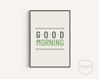 Good Morning Print - Etsy