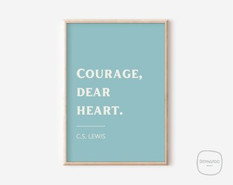 Courage Dear Heart Poster - Etsy