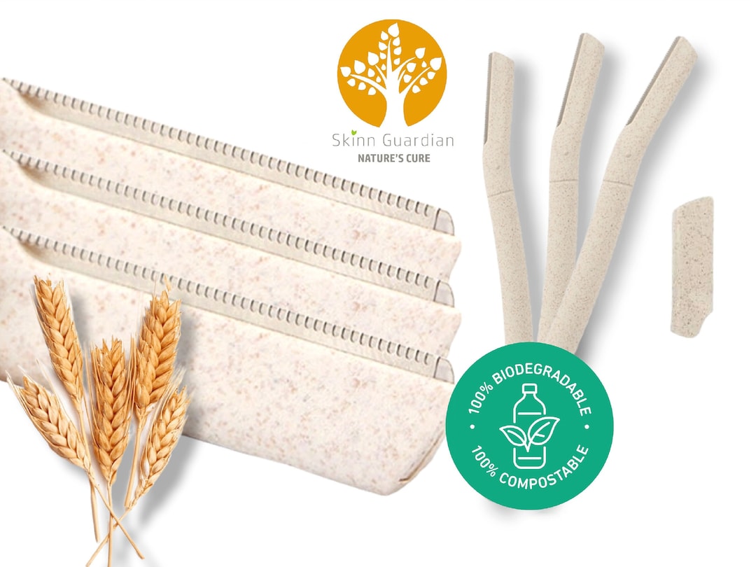 Strong Biodegradable Wheat Straw Dermaplaning Shaping Tool, Hair ...