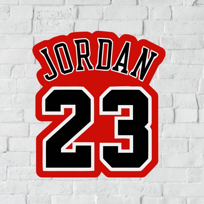 Red Jordan Logo 23