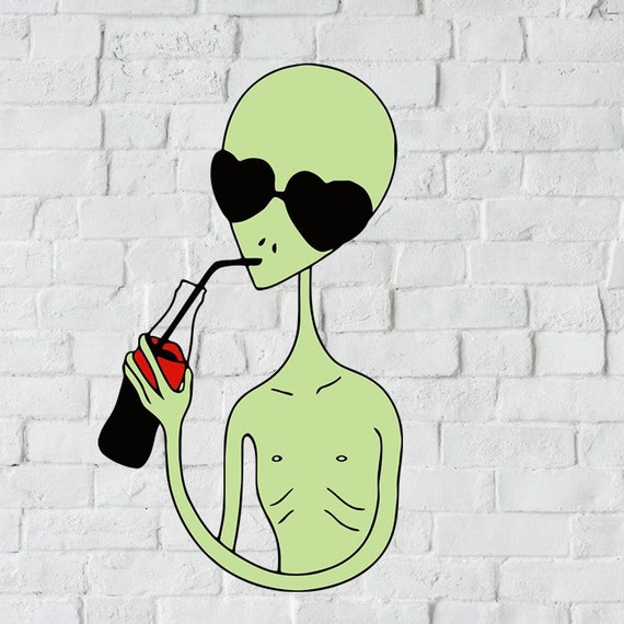 Peace Alien Svg Alien Svg T-shirt Svg Design Svg Decor | Etsy