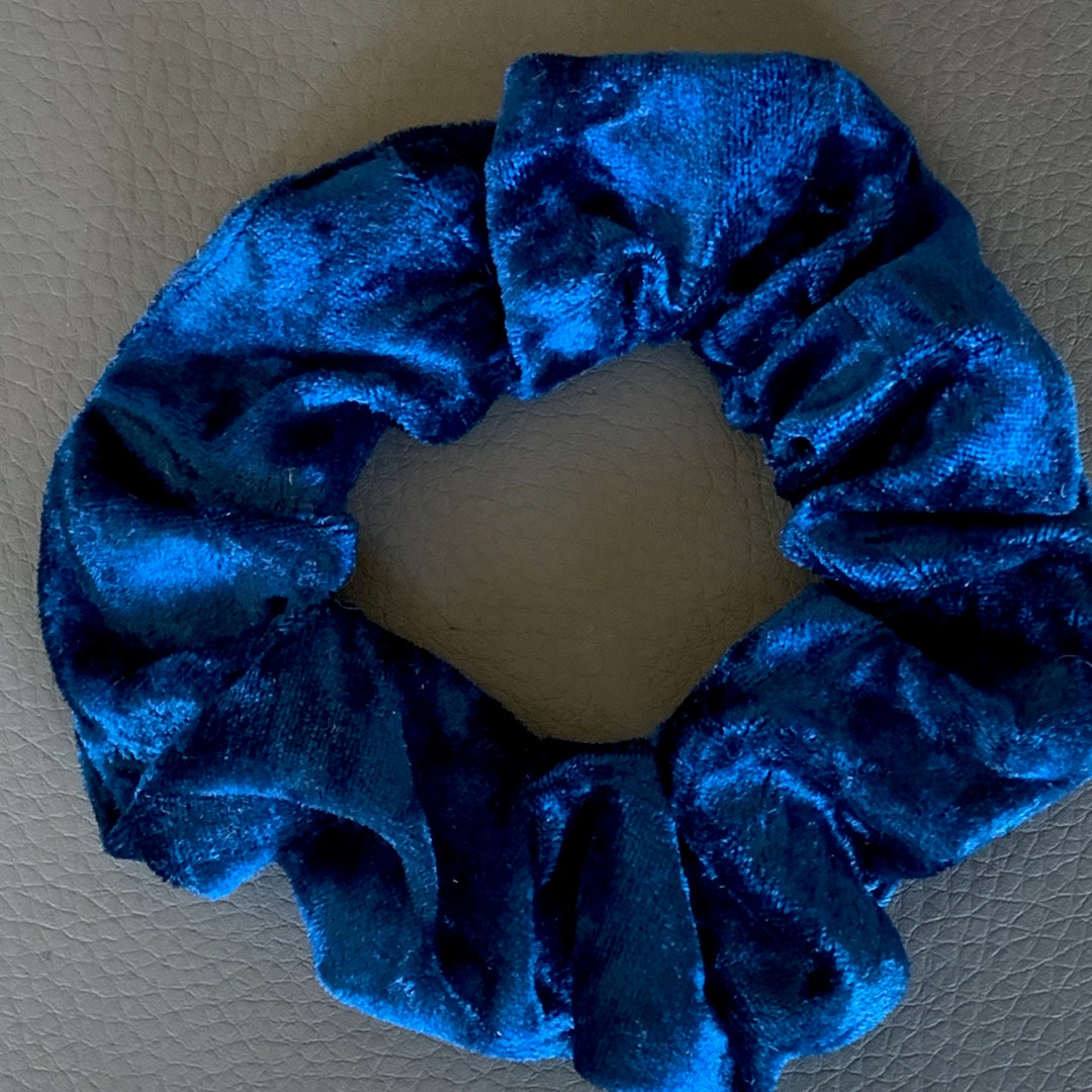Midnight Blue Scrunchie - Etsy