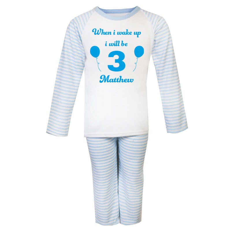 Happy Birthday Childrens Personalised Pjs Birthday pyjamas | Etsy