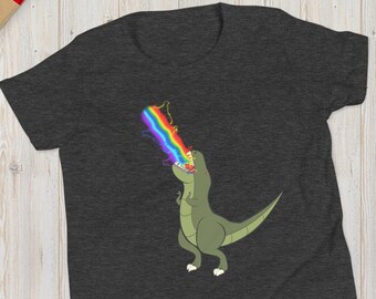 T Rex Rainbow Shirt - Etsy
