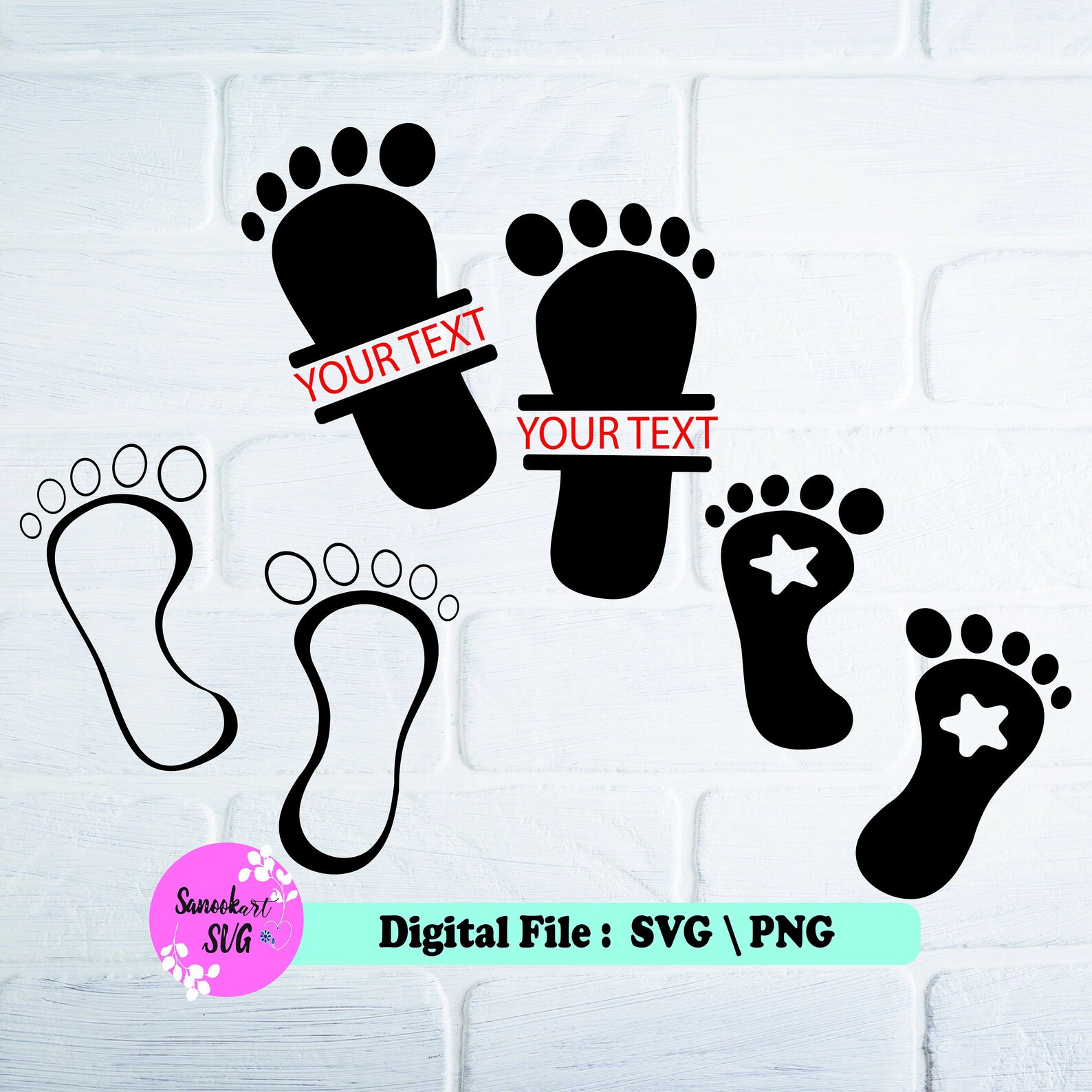 Baby Footprint Svg, Baby Svg, Baby Clipart Png, Baby Feet Svg, Baby ...