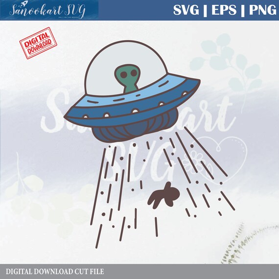 Alien halloween svg UFO Alien svg cutting files Science | Etsy